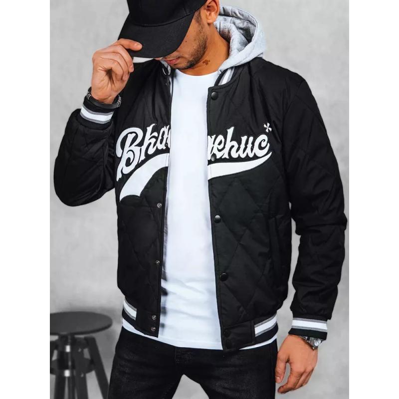 Pánská bunda baseballová KILA černá | TheyWear.cz